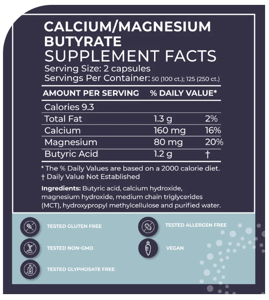 Butyrate promotes a healthy microbiome