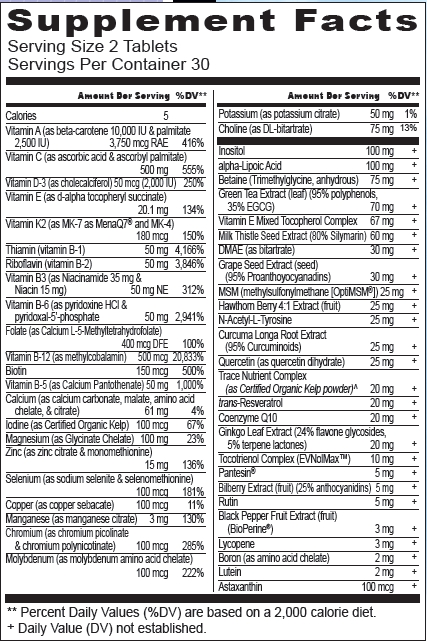 Maximum Vitality multi, only practitioner brand with 5-Star rating